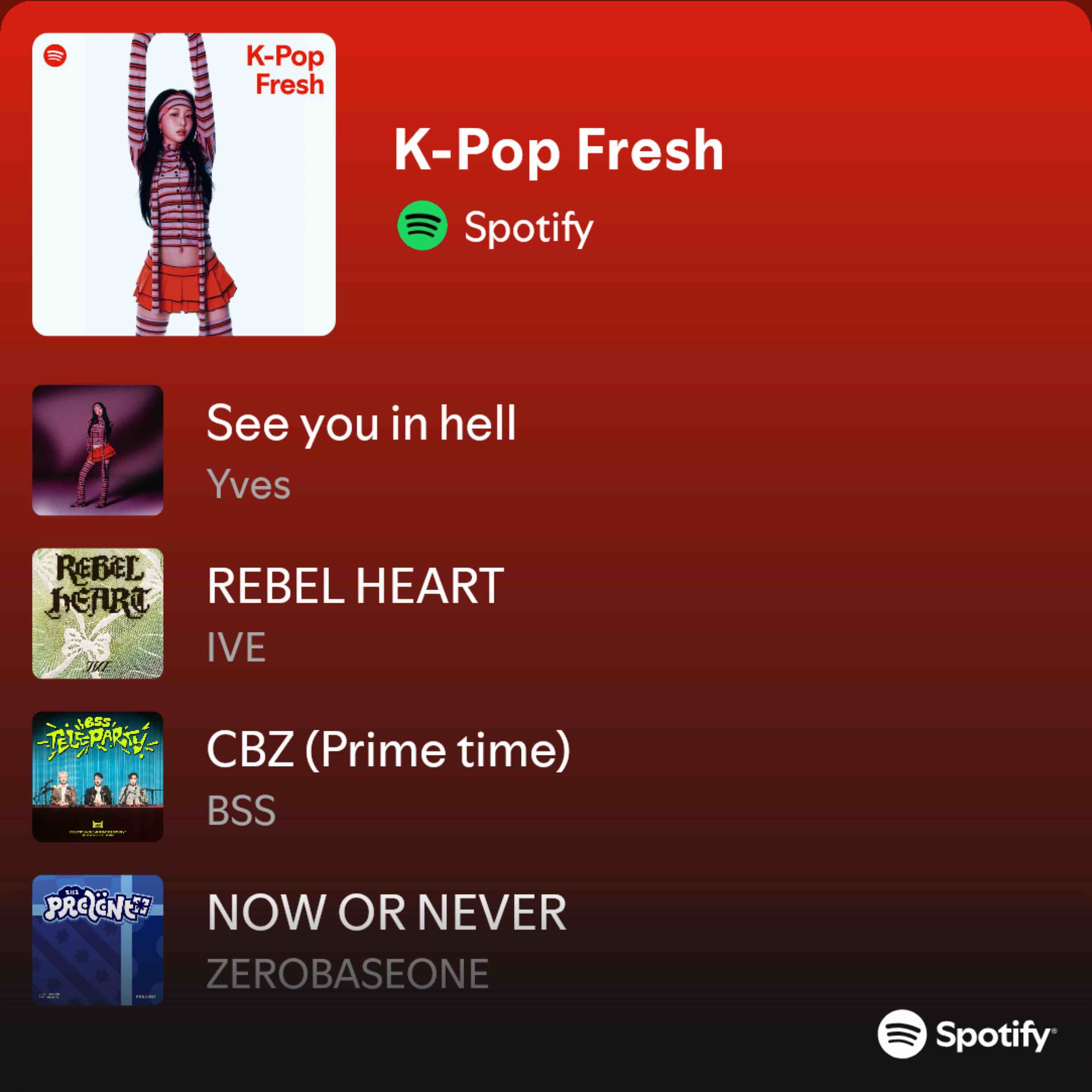 K-Pop Fresh - 80 Songs | Spotify Playlist
