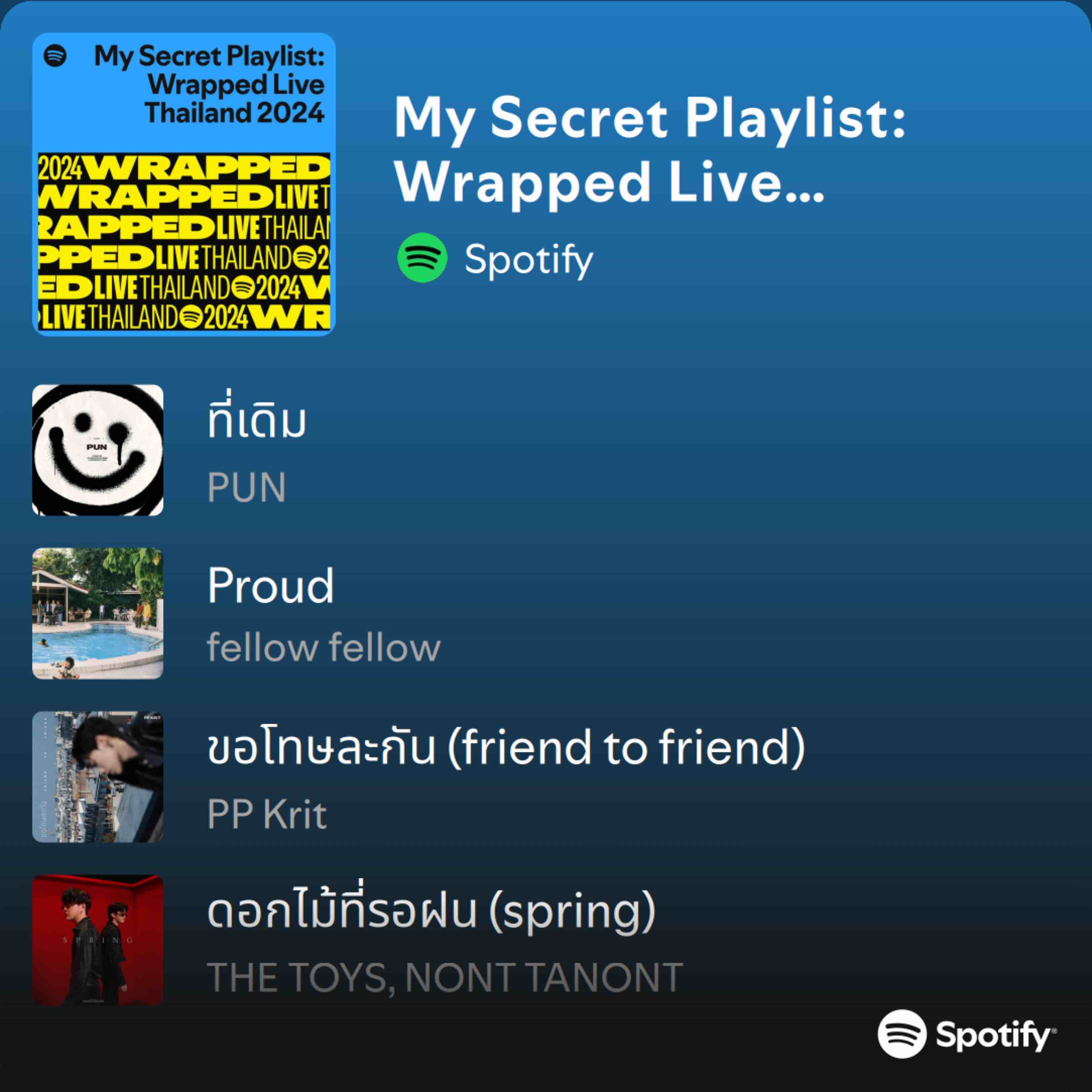 My Secret Playlist: Wrapped Live Thailand 2024 - playlist by Spotify ...