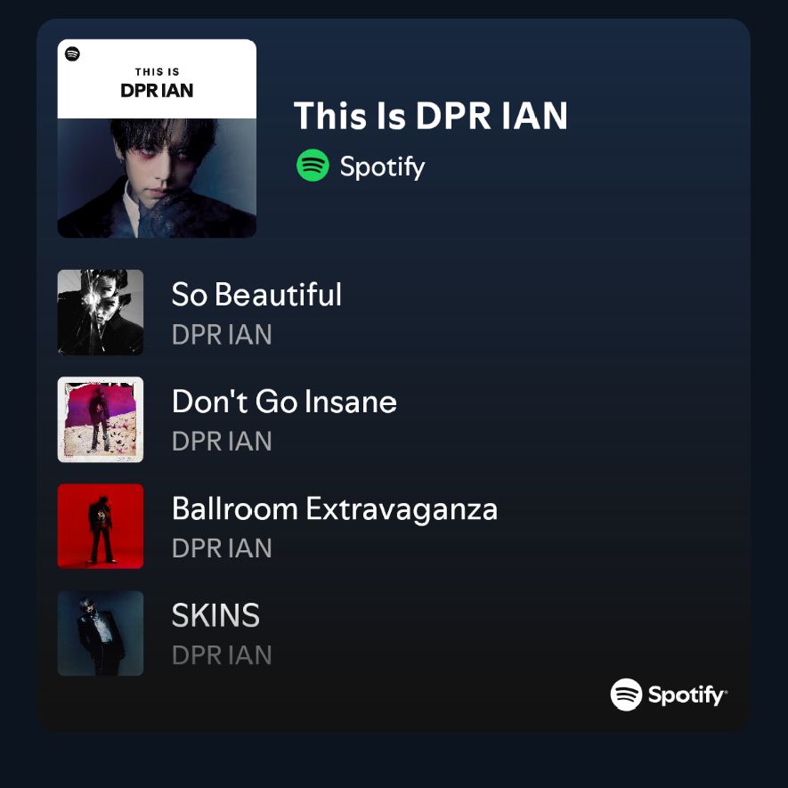 This Is DPR IAN | Spotify Playlist