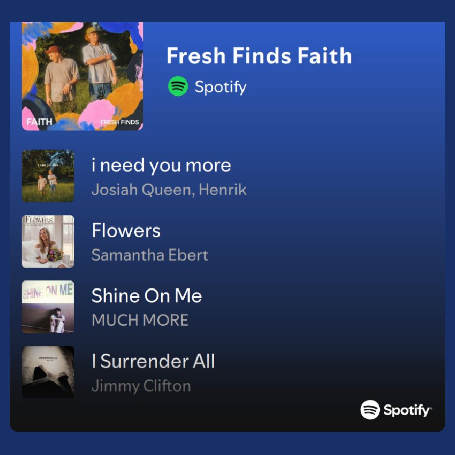 Fresh Finds Faith - playlist by Spotify | Spotify