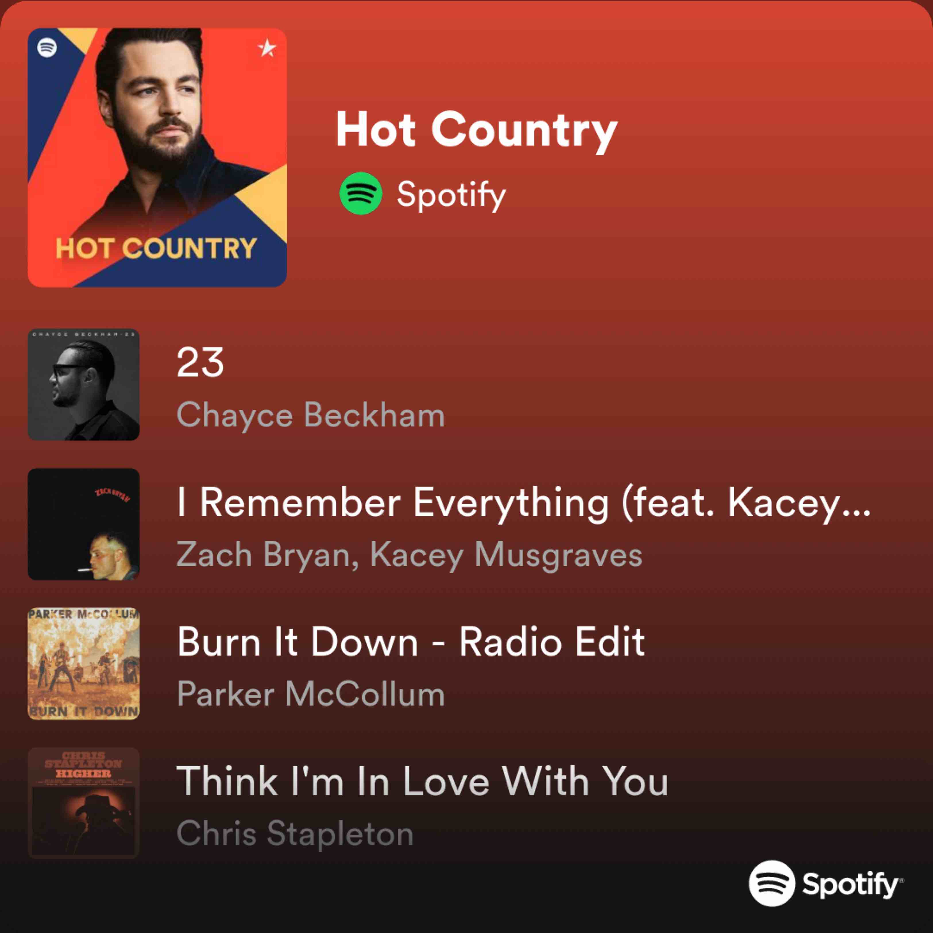 Hot Country - playlist by Spotify | Spotify