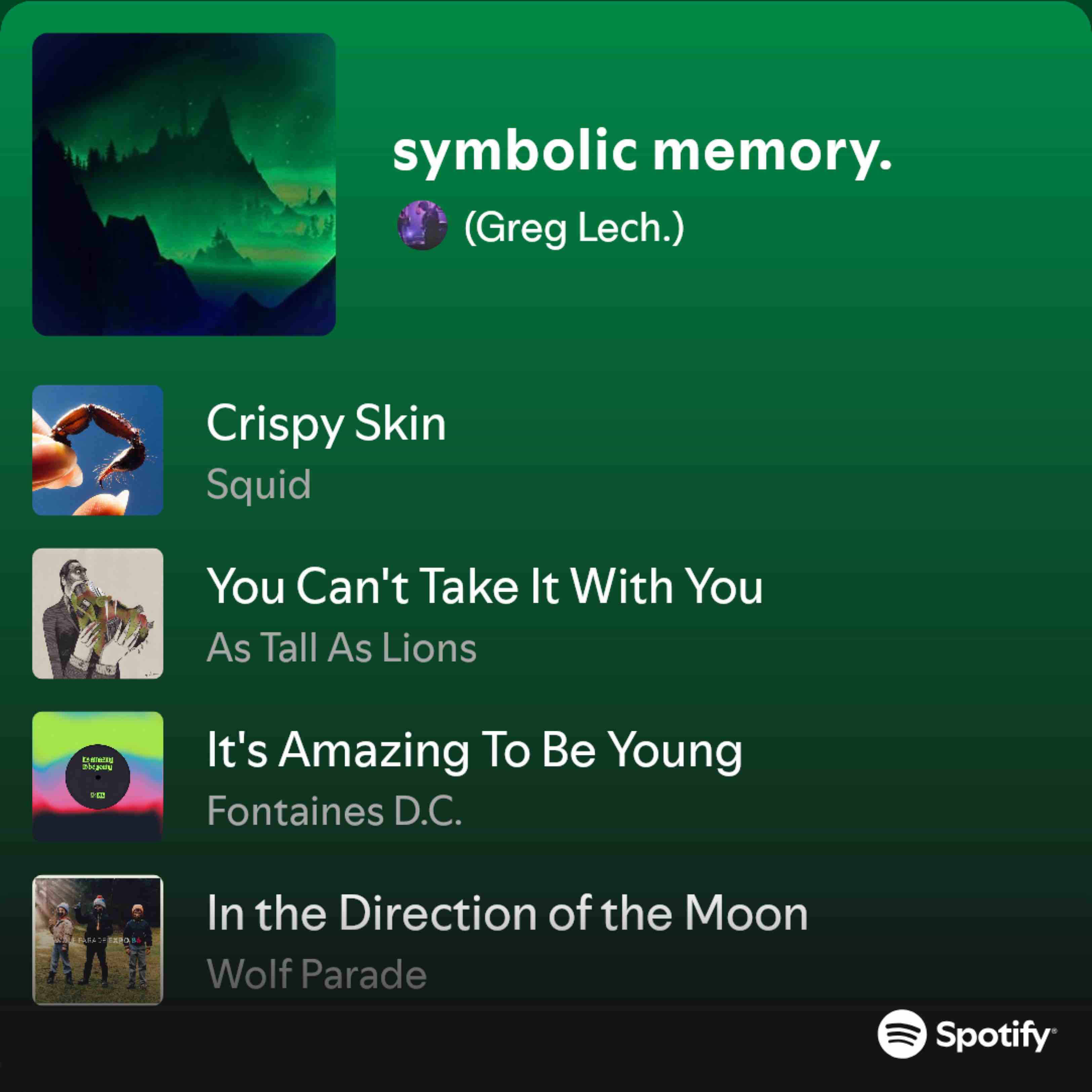 symbolic memory. - playlist by (Greg Lech.) | Spotify