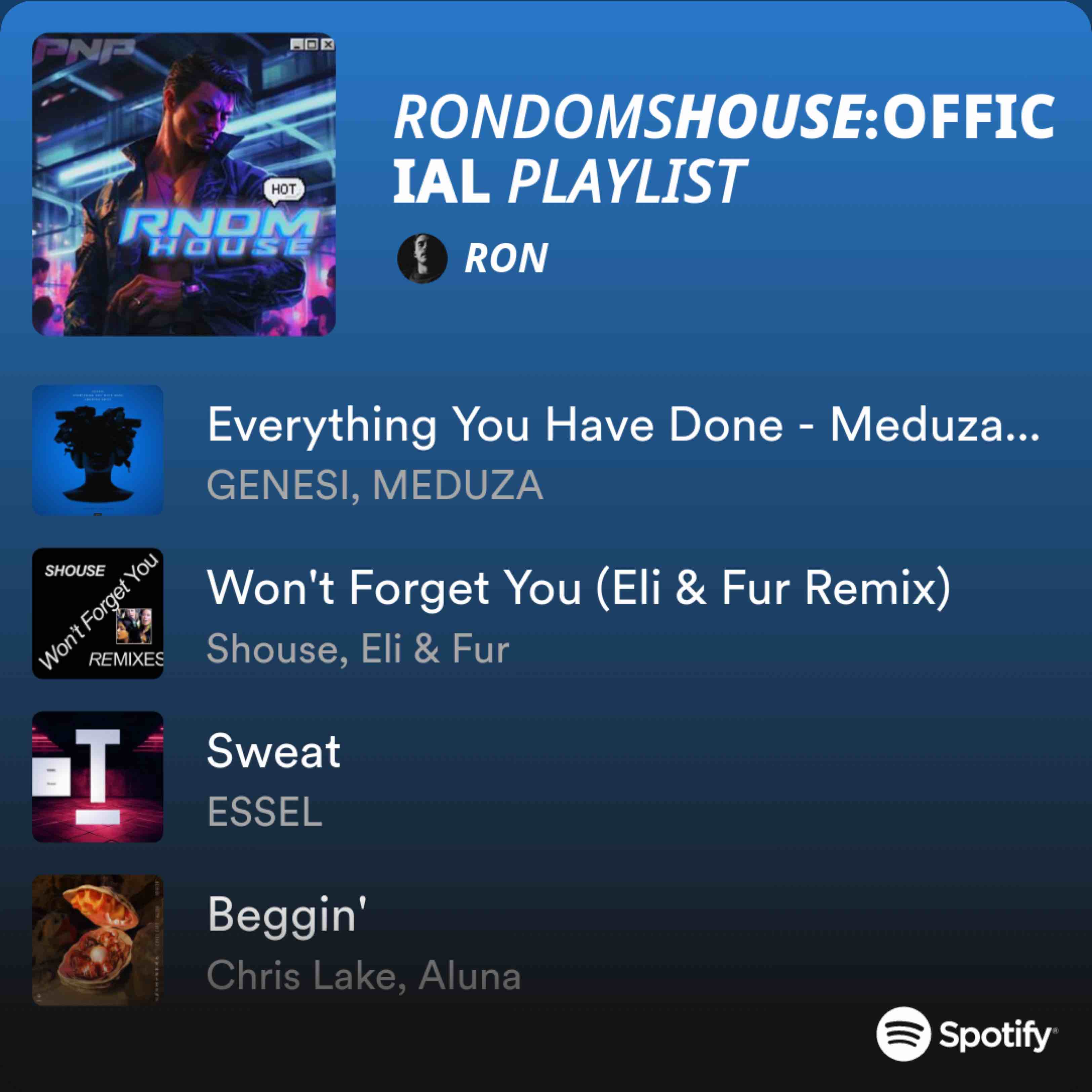 𝘙𝘖𝘕𝘋𝘖𝘔𝘚𝙃𝙊𝙐𝙎𝙀:𝗢𝗙𝗙𝗜𝗖𝗜𝗔𝗟 𝘗𝘓𝘈𝘠𝘓𝘐𝘚𝘛 - playlist by 𝙍𝙊𝙉 | Spotify