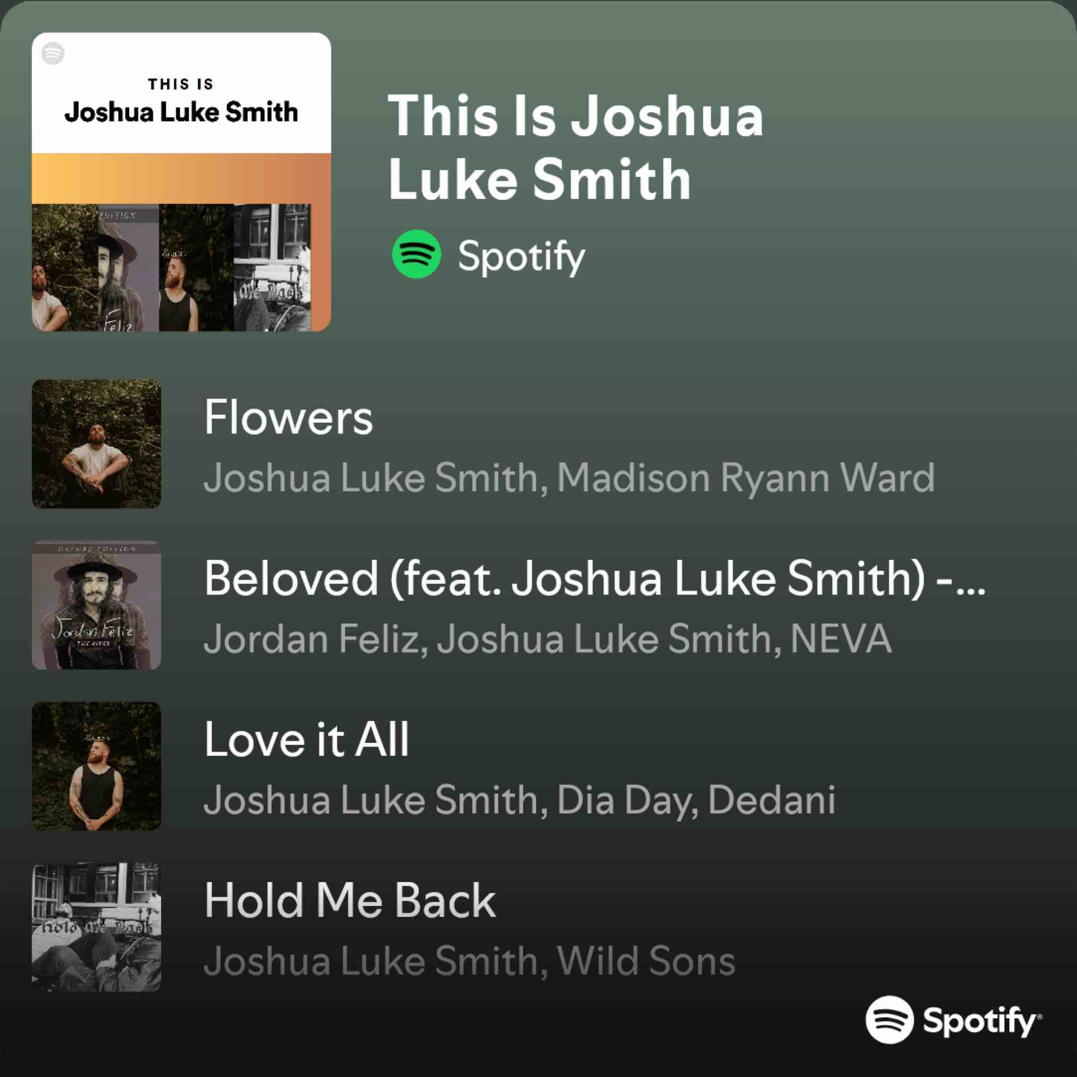 This Is Joshua Luke Smith | Spotify Playlist