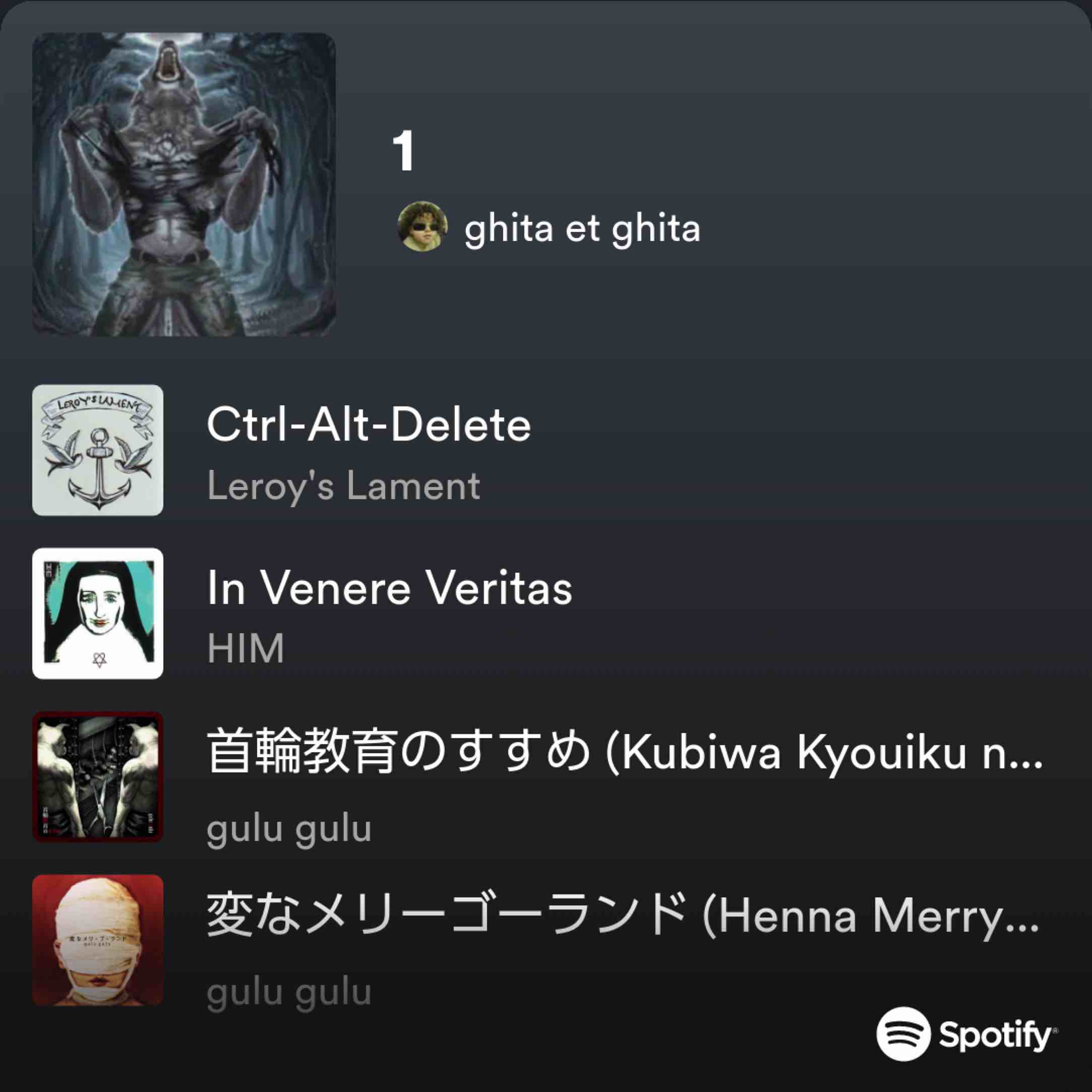 1 - playlist by ghita et ghita | Spotify