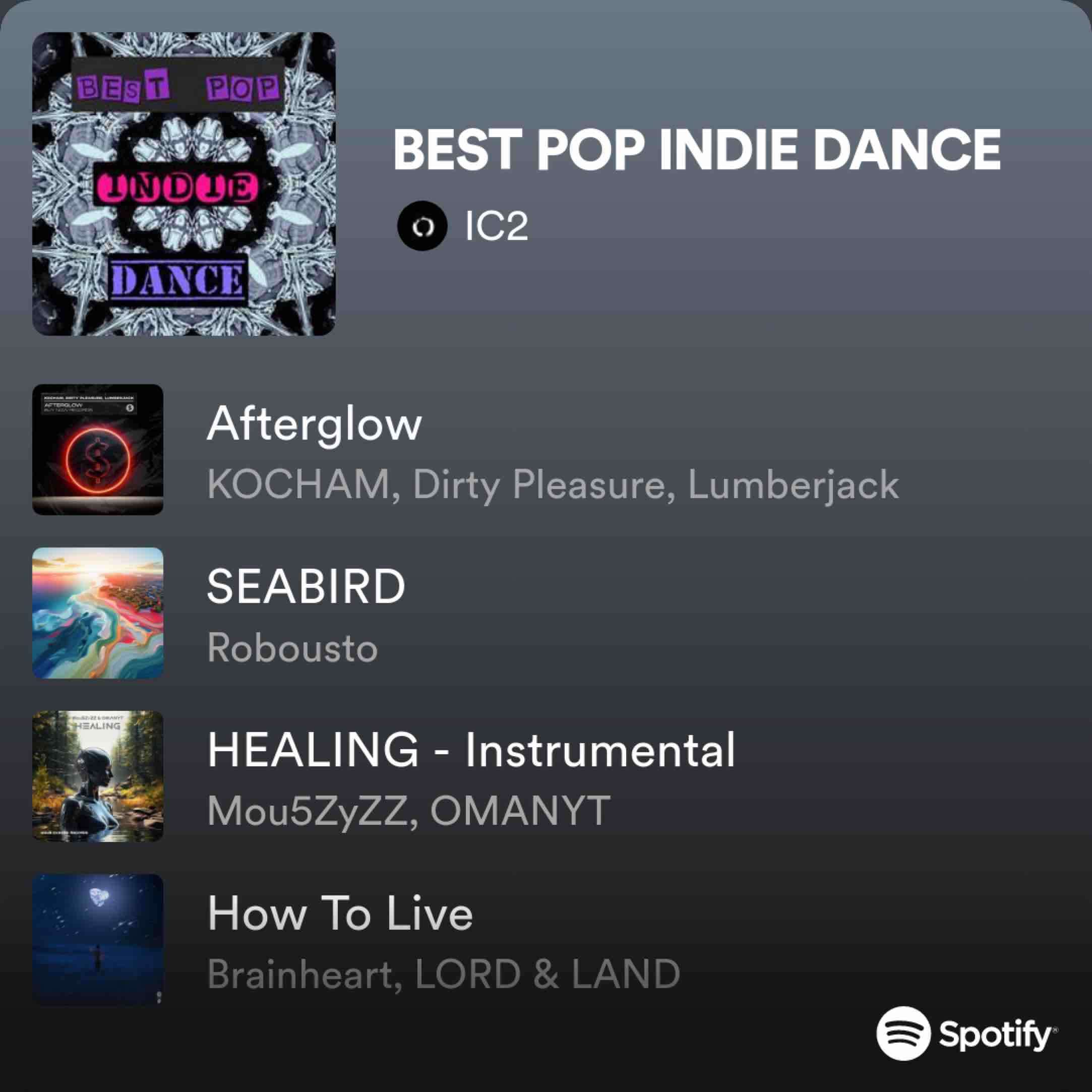 BEST POP INDIE DANCE - playlist by IC2 | Spotify