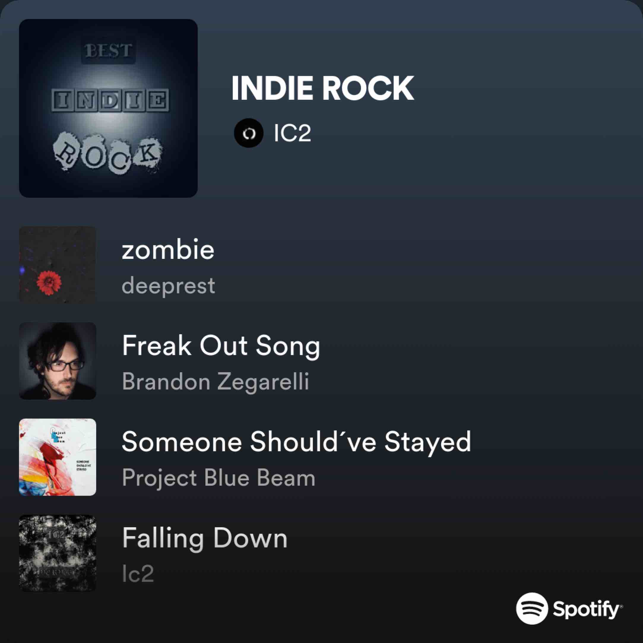 INDIE ROCK - playlist by IC2 | Spotify