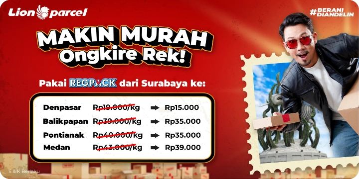 Turun Harga! Kirim Paket di Lion Parcel Makin Murah dari Surabaya ...