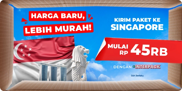 Harga Baru, Kirim Paket Pakai INTERPACK ke Singapore Lebih Hemat!