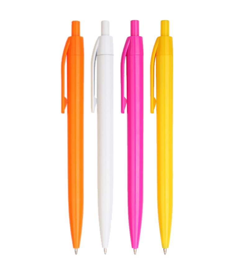 Item # 121S - Lincoln Solid Colored Barrels Click Pen