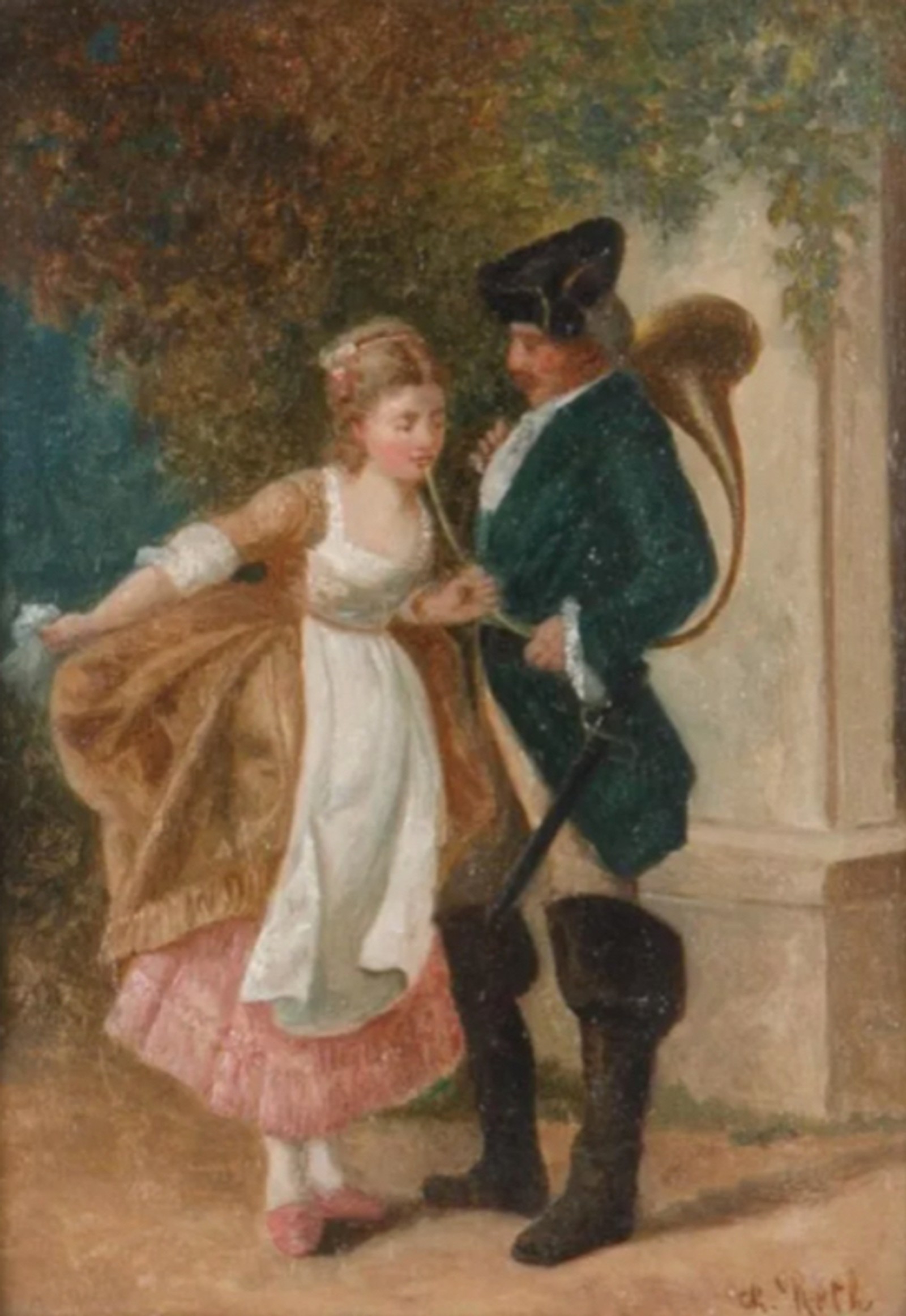 Caspar VON RETH (1850-1913) | Svádění - Aukce Výtvarného umění a ...