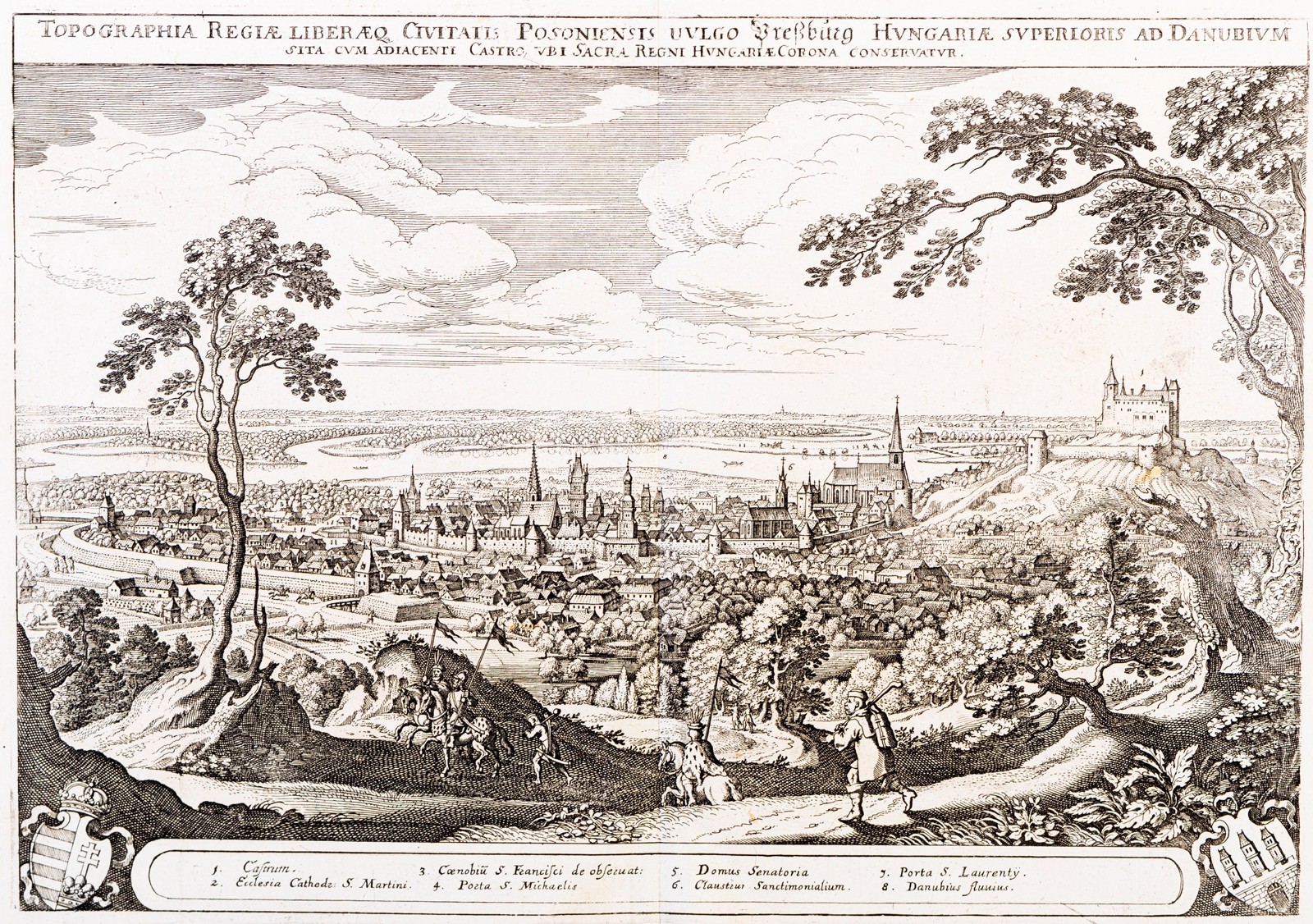 Matthäus Merian: Bratislava (Pressburg) - eAukce starožitností ...