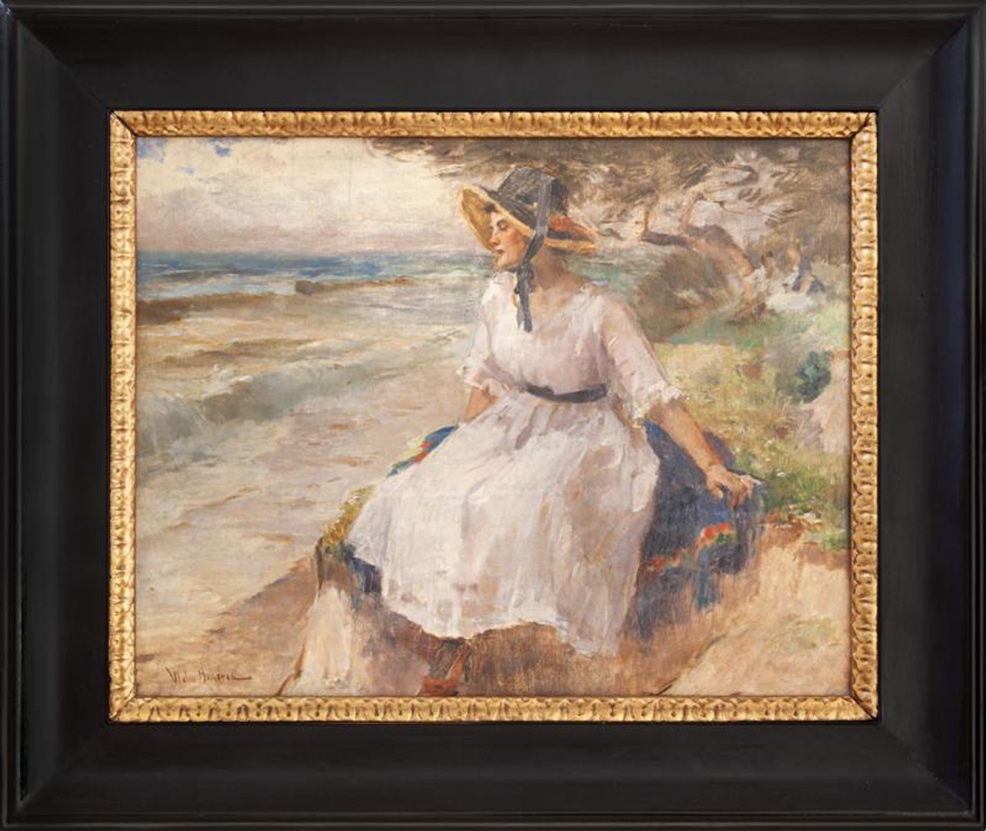 Bukovac Vlaho - Na břehu mořském - Jarní sálová aukce - Livebid.cz