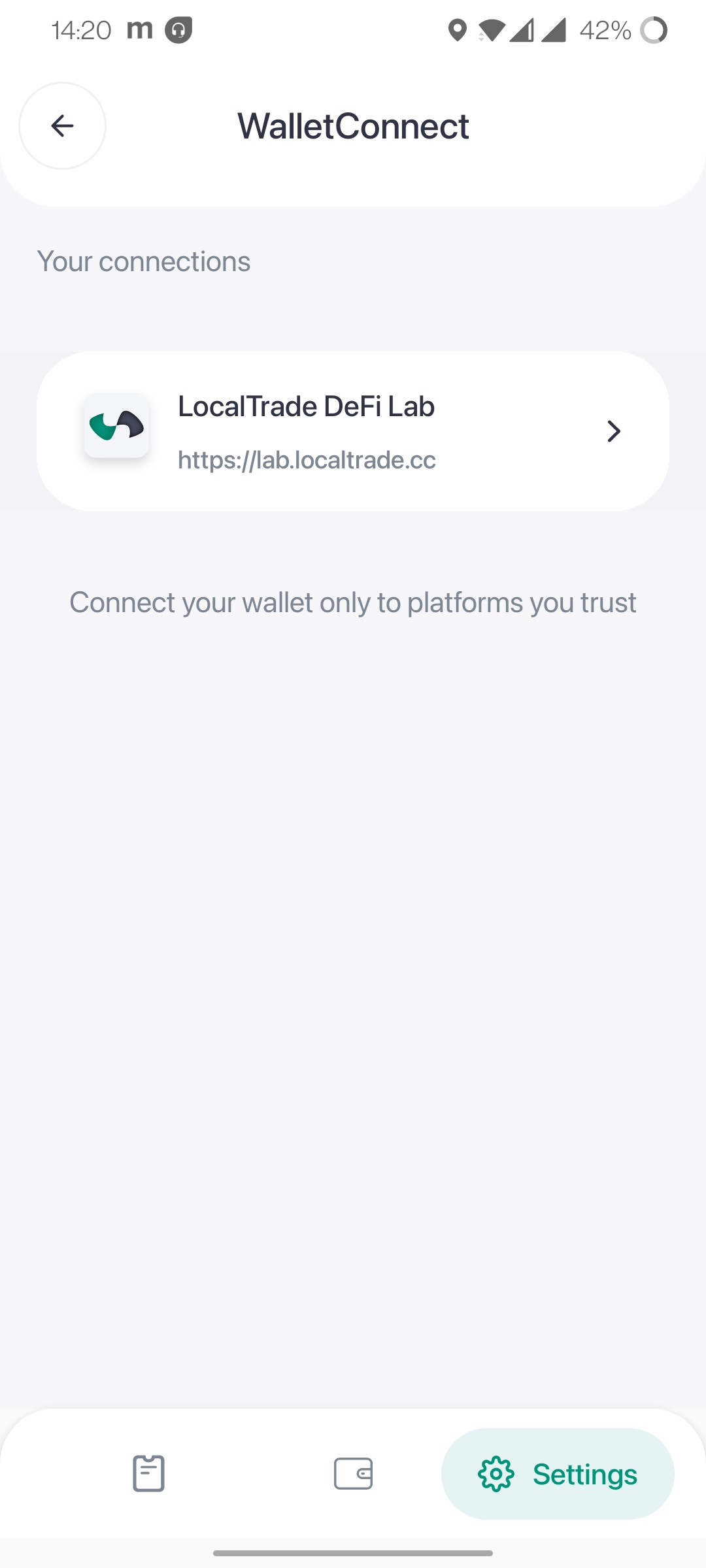 Get started with DeFi Lab - LocalTrade