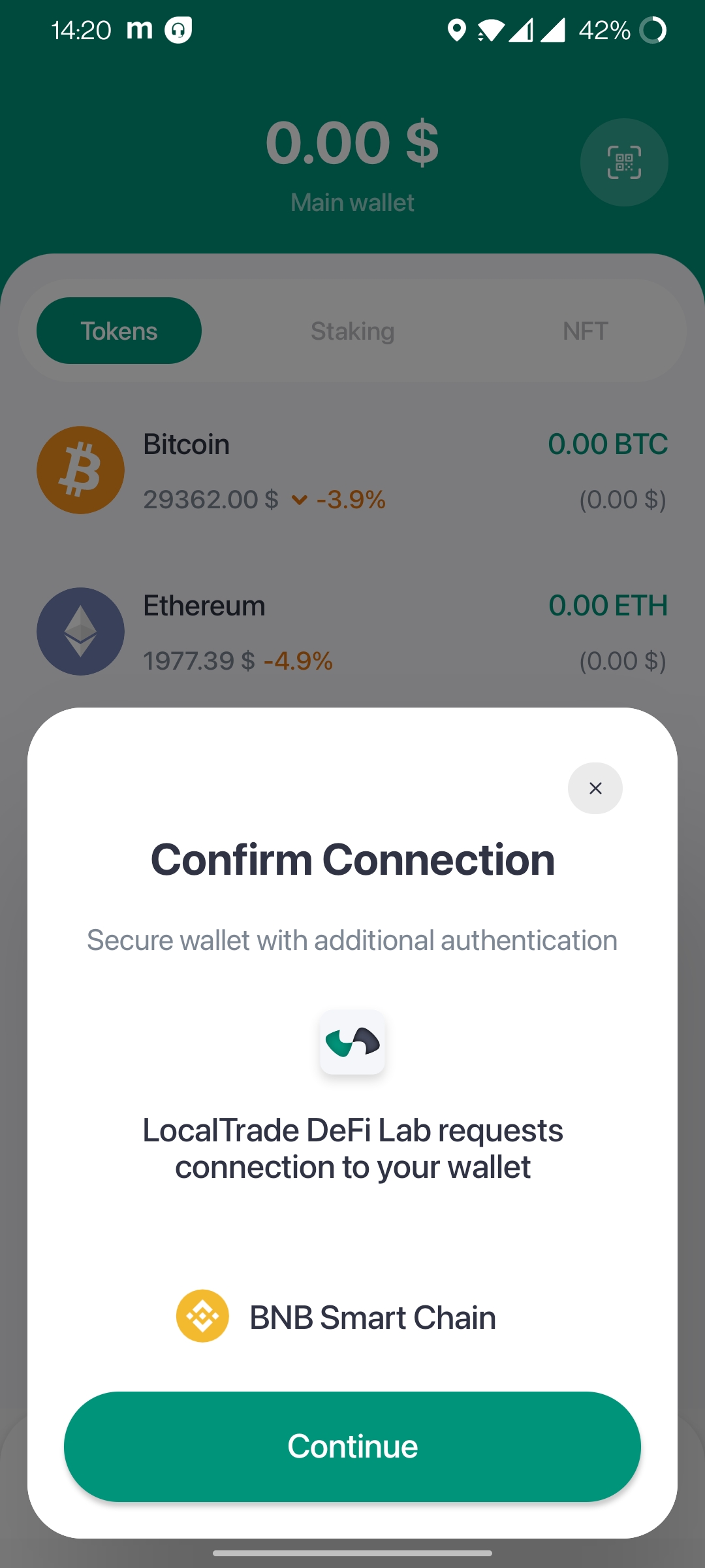 Get started with DeFi Lab - LocalTrade