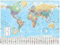 Collins World Wall Laminated Map by Collins Maps (9780008492540 ...