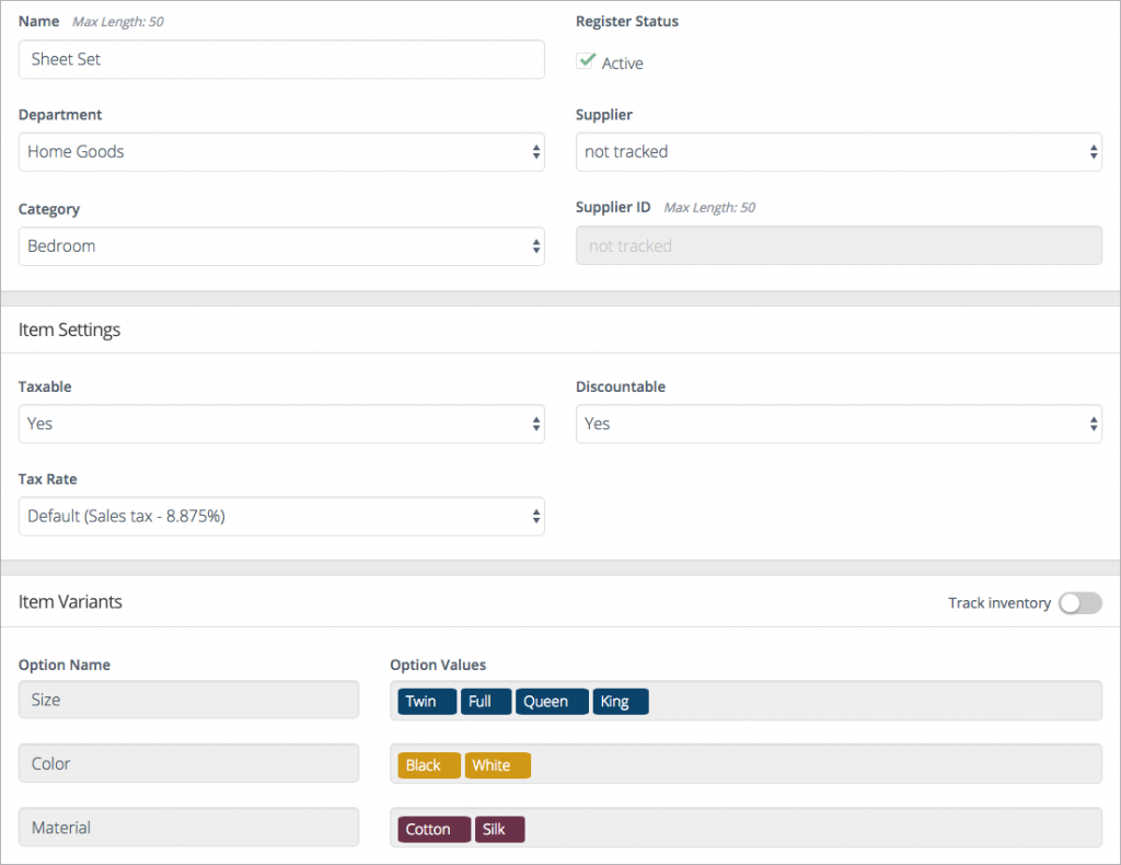 Improve Inventory Tracking by Using Items with Variants