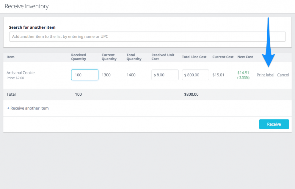 Receiving inventory just got faster and easier