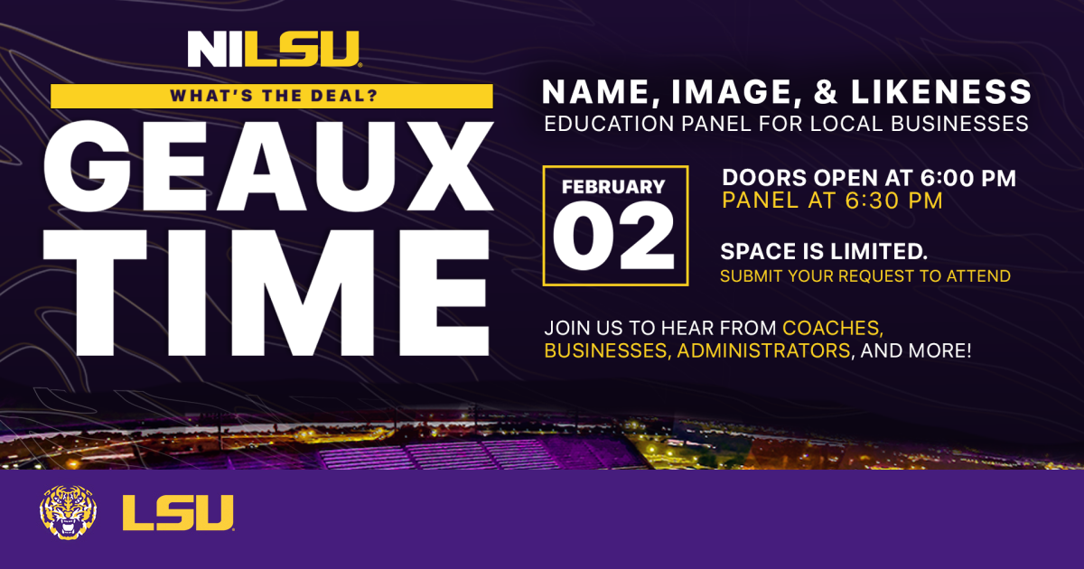 LSU Welcomes Businesses to NIL Panel Event on February 2 – LSU