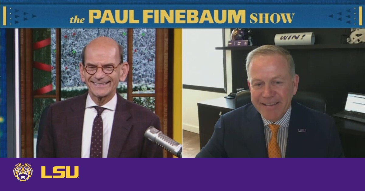 Brian Kelly on Paul Finebaum Show – Dec. 21 – LSU