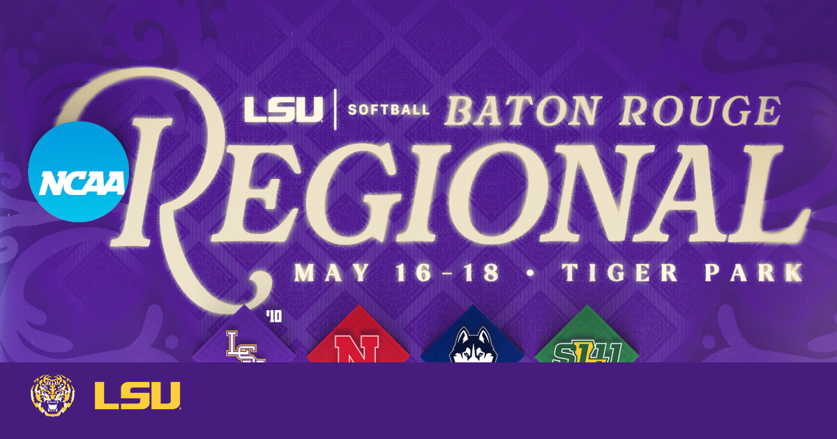 LSU Claims No. 10 National Seed, Hosts Competitive Baton Rouge Regional to Begin 2025 NCAA ...