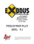Exodus Post-Apocalyptic Roleplaying Evolution System | Ludopedia