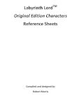 Labyrinth Lord - Original Edition Characters Reference Sheets | Ludopedia