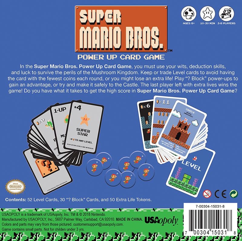 Super Mario Bros. Power Up Card Game: Underwater Edition | Imagem ...