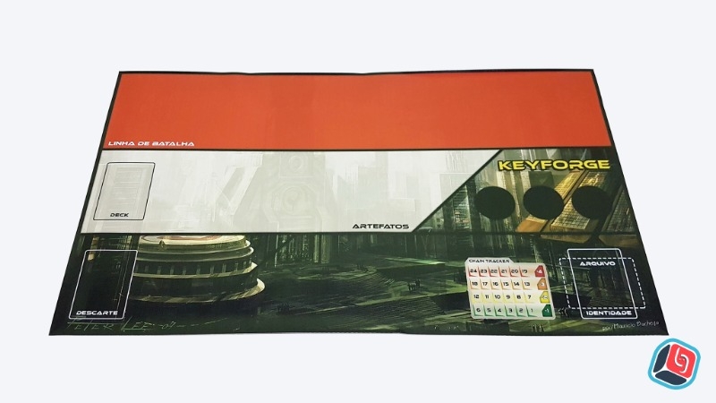 Playmat Keyforge (vermelho) (R$ 52,90)