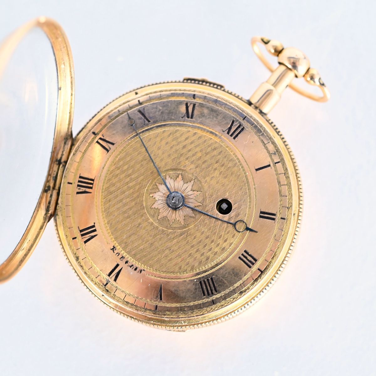 Robelin, A Nevers, Antikt spindelur guld… | Auktion.se