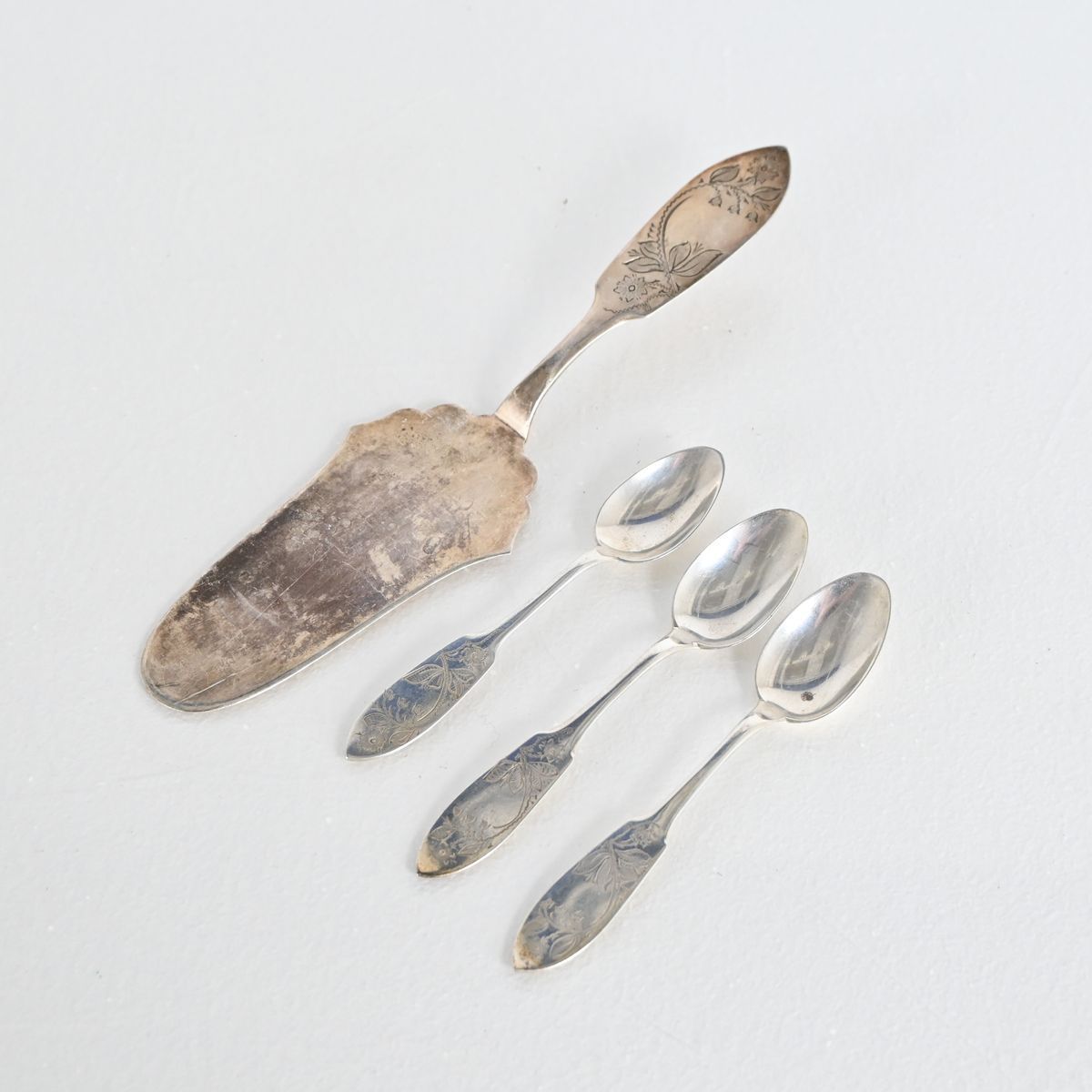 4 delar "Tornedal", silver (105226) — Luleå Auktionsverk