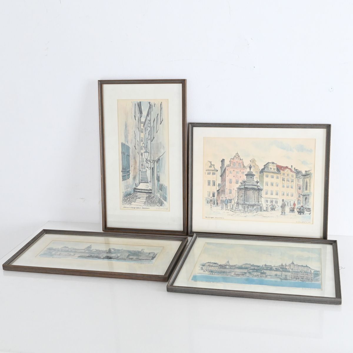 4st grafiska blad, R Eriksson, stockholmsmotiv (114359) — Luleå ...