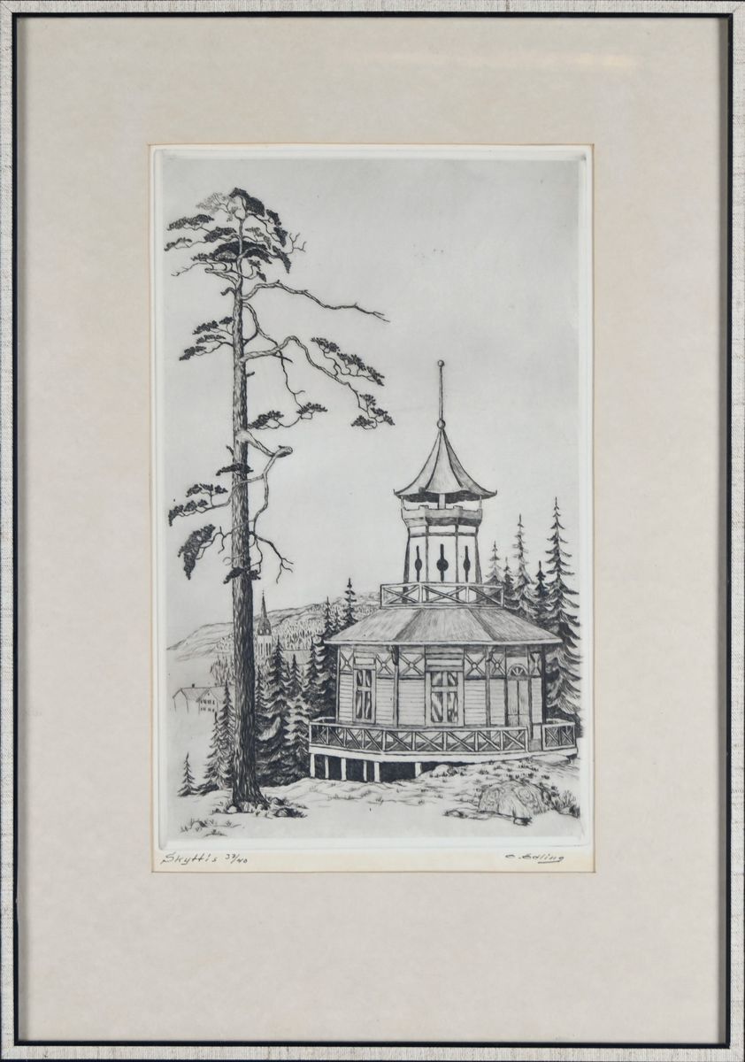 Otto Ödling, etsning (101303) — Luleå Auktionsverk