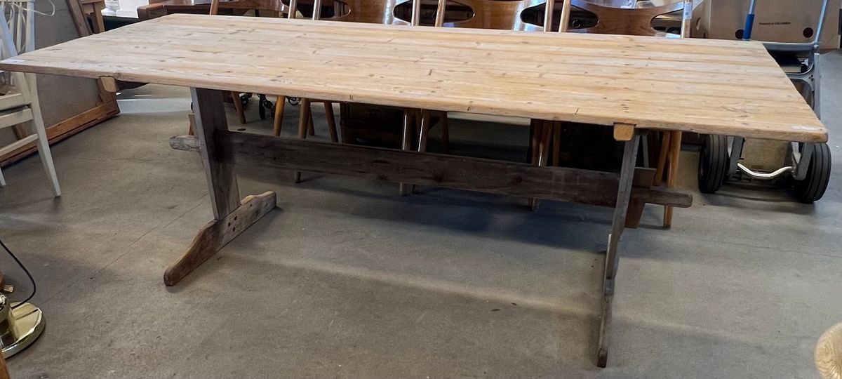 Antikt bockbord, 1800 tal (122599) — Luleå Auktionsverk