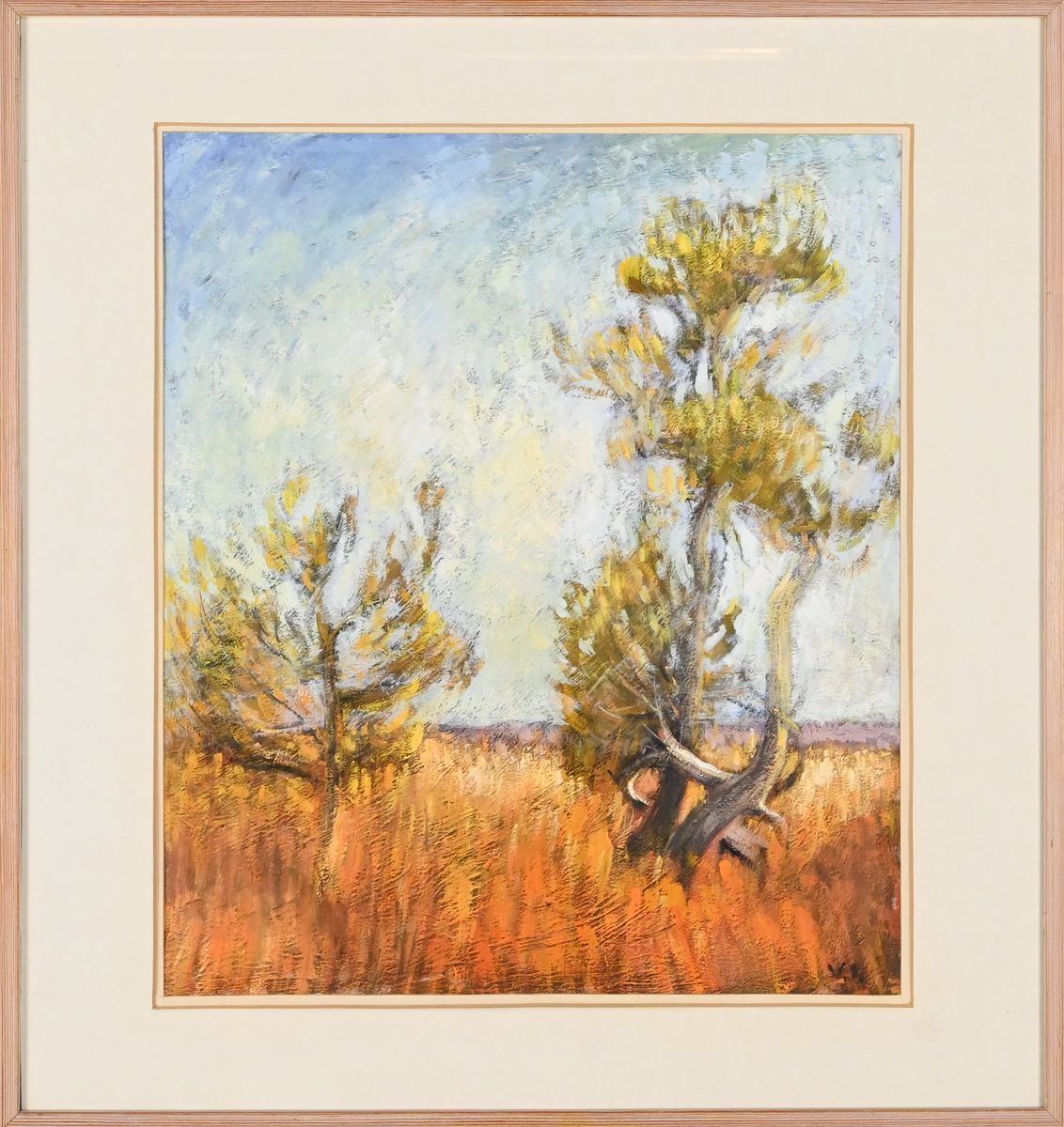 Vilmar Israelsson, oljemålning, inglasad (114800) — Luleå Auktionsverk