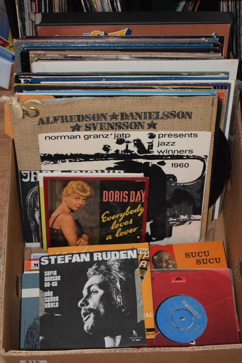 Parti LP o EP skivor Jazz (17014) — Luleå Auktionsverk