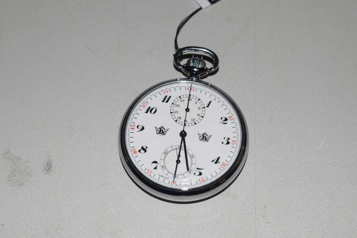 Fickur NIckel kronograf försvarsmakten (Ny skick) (26849) — Luleå ...