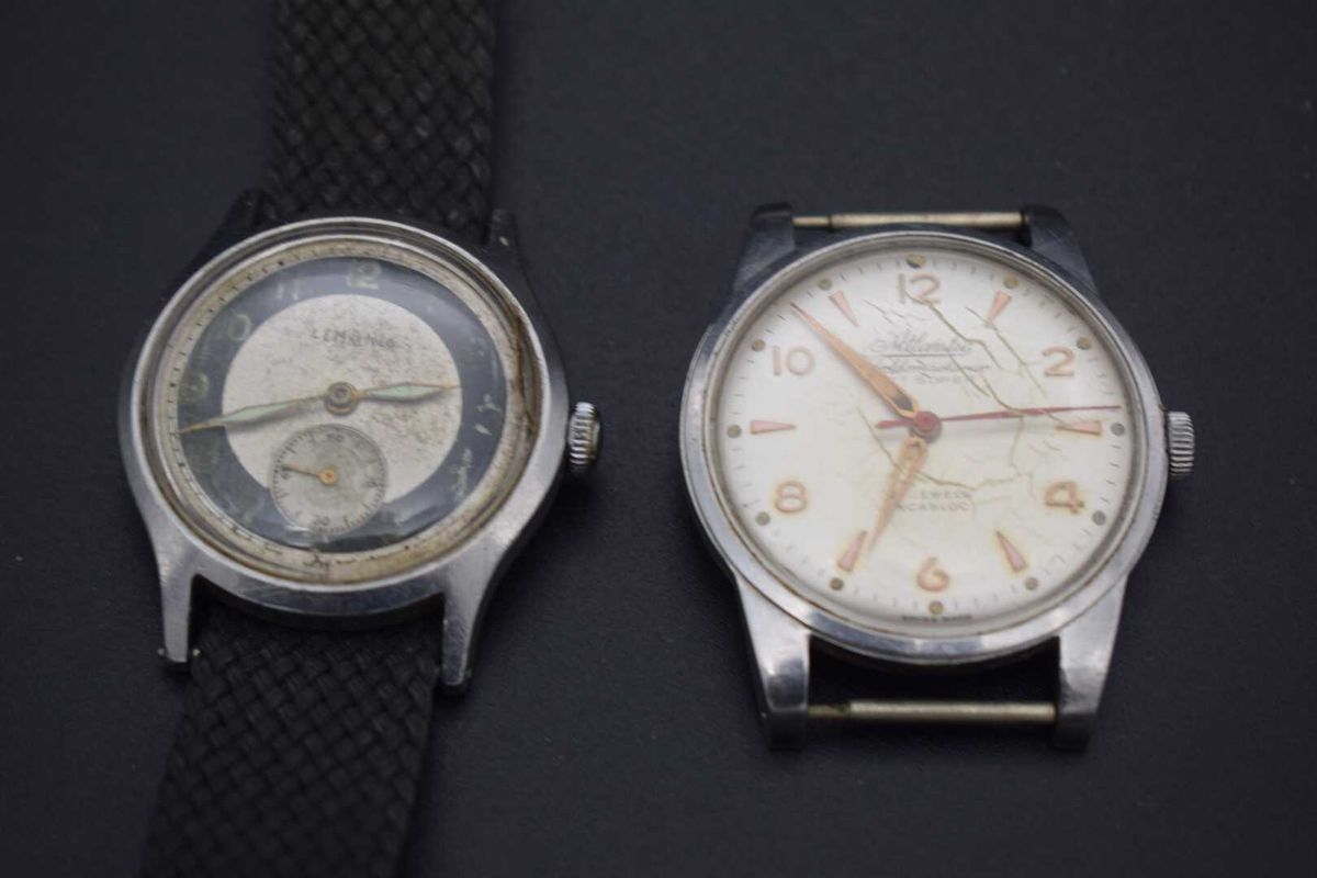 2 herrur mekaniska Lemania Atlantic (36286) — Luleå Auktionsverk
