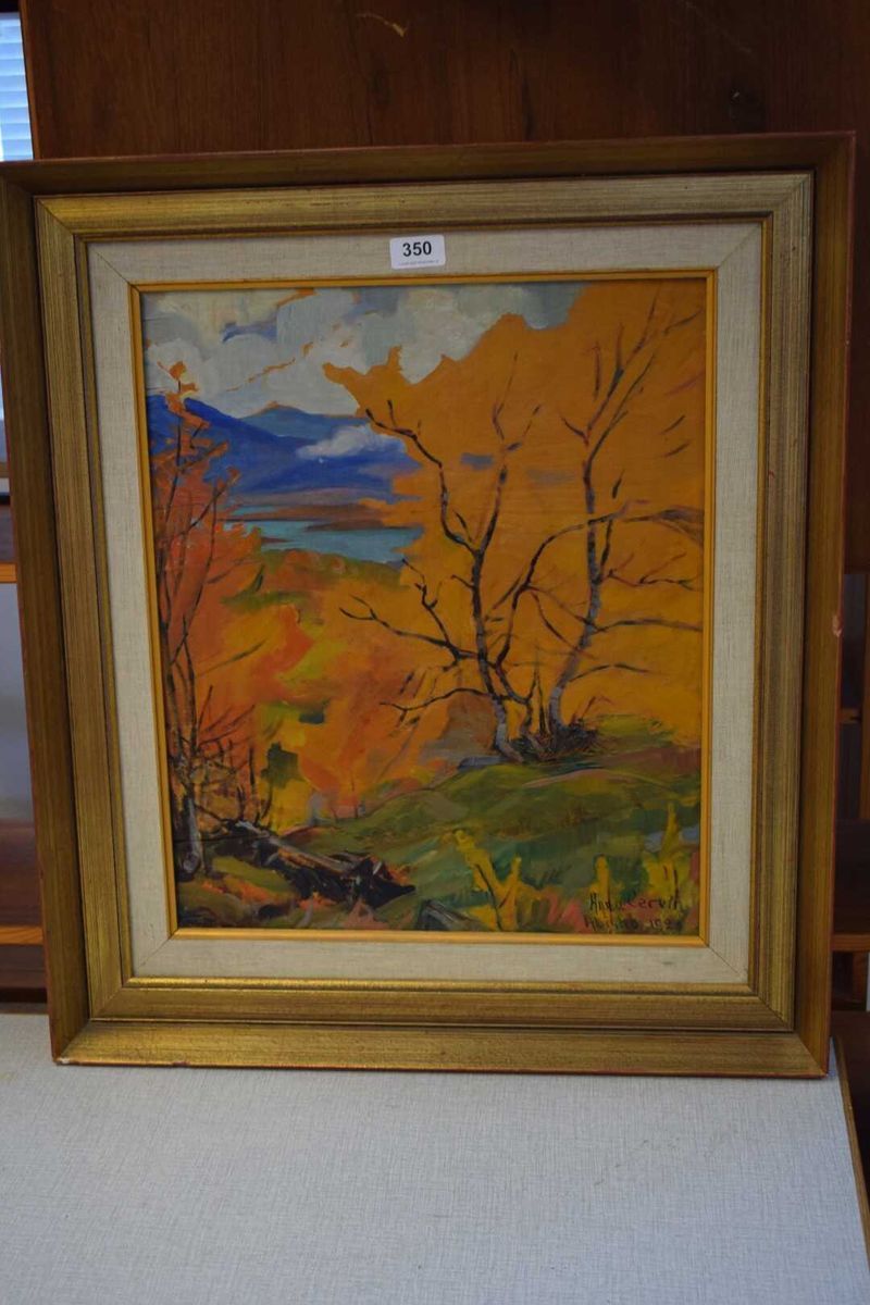 Oljemålning Abisko Anna Cervin (36906) — Luleå Auktionsverk