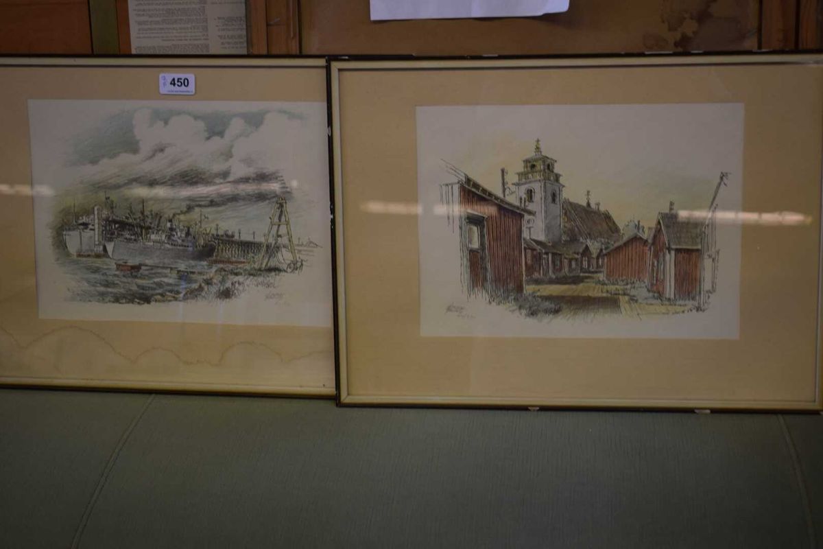 2 färglitografier Ebbe Fog (38079) — Luleå Auktionsverk