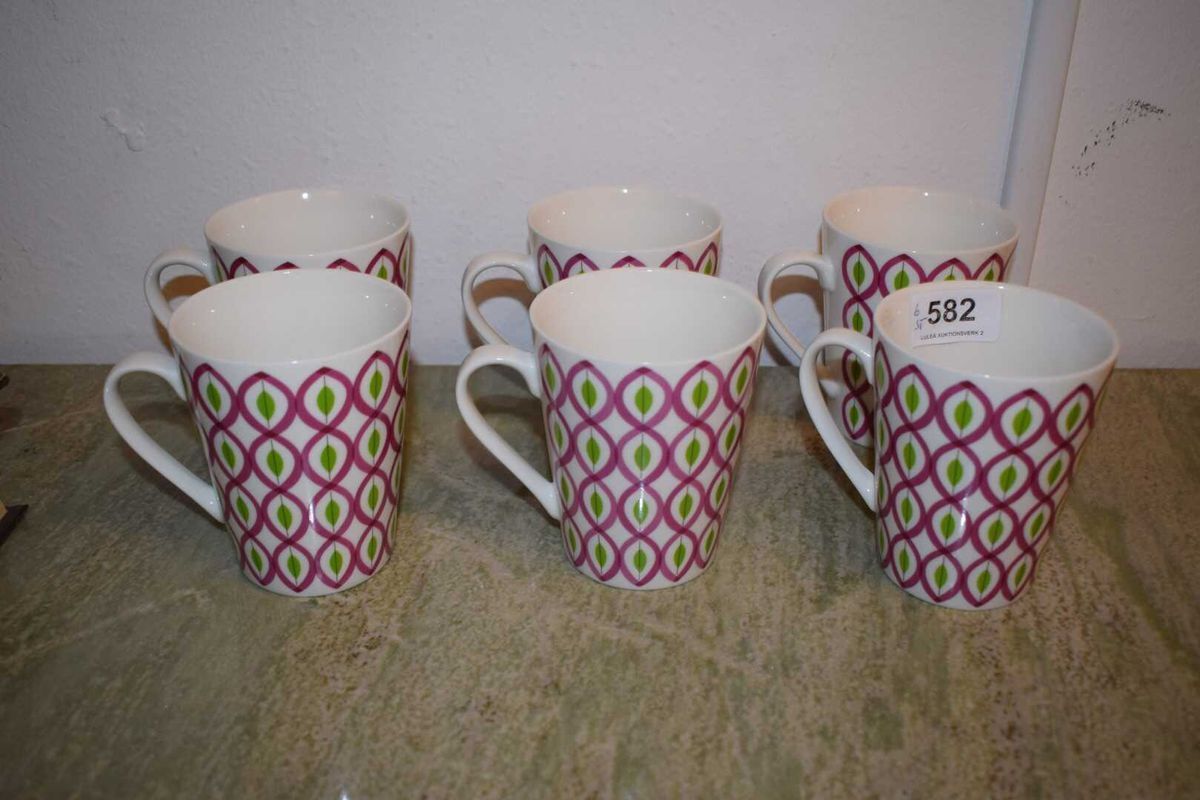 6 muggar design Stig Lindberg (43615) — Luleå Auktionsverk