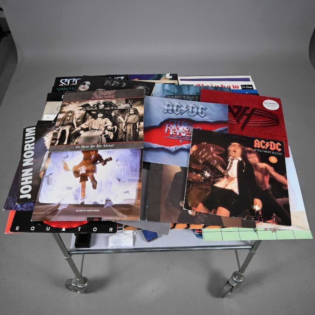 Parti LP skivor Hårdrock 1970-80 tal (53057) — Luleå Auktionsverk