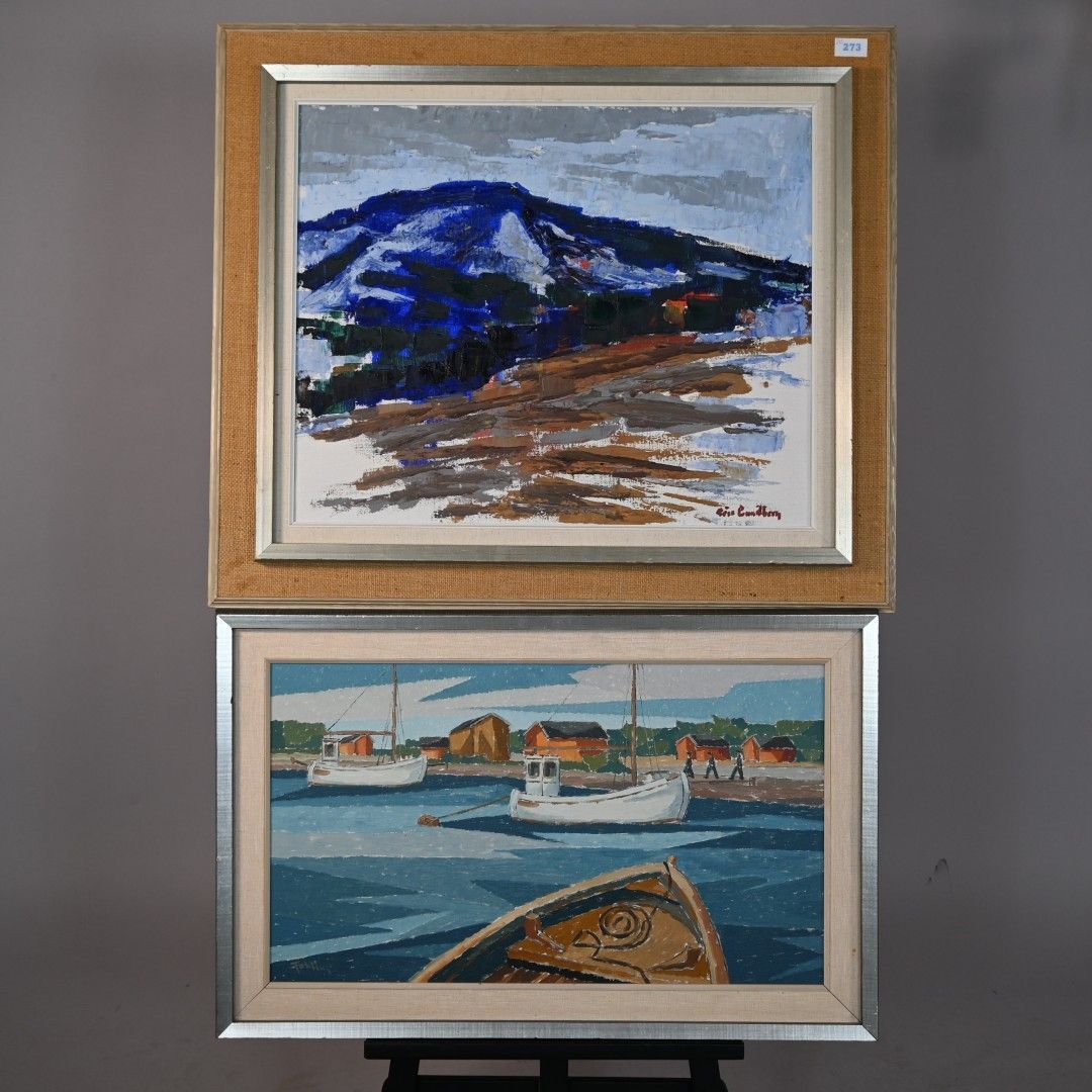 2 oljemålningar (61246) — Luleå Auktionsverk