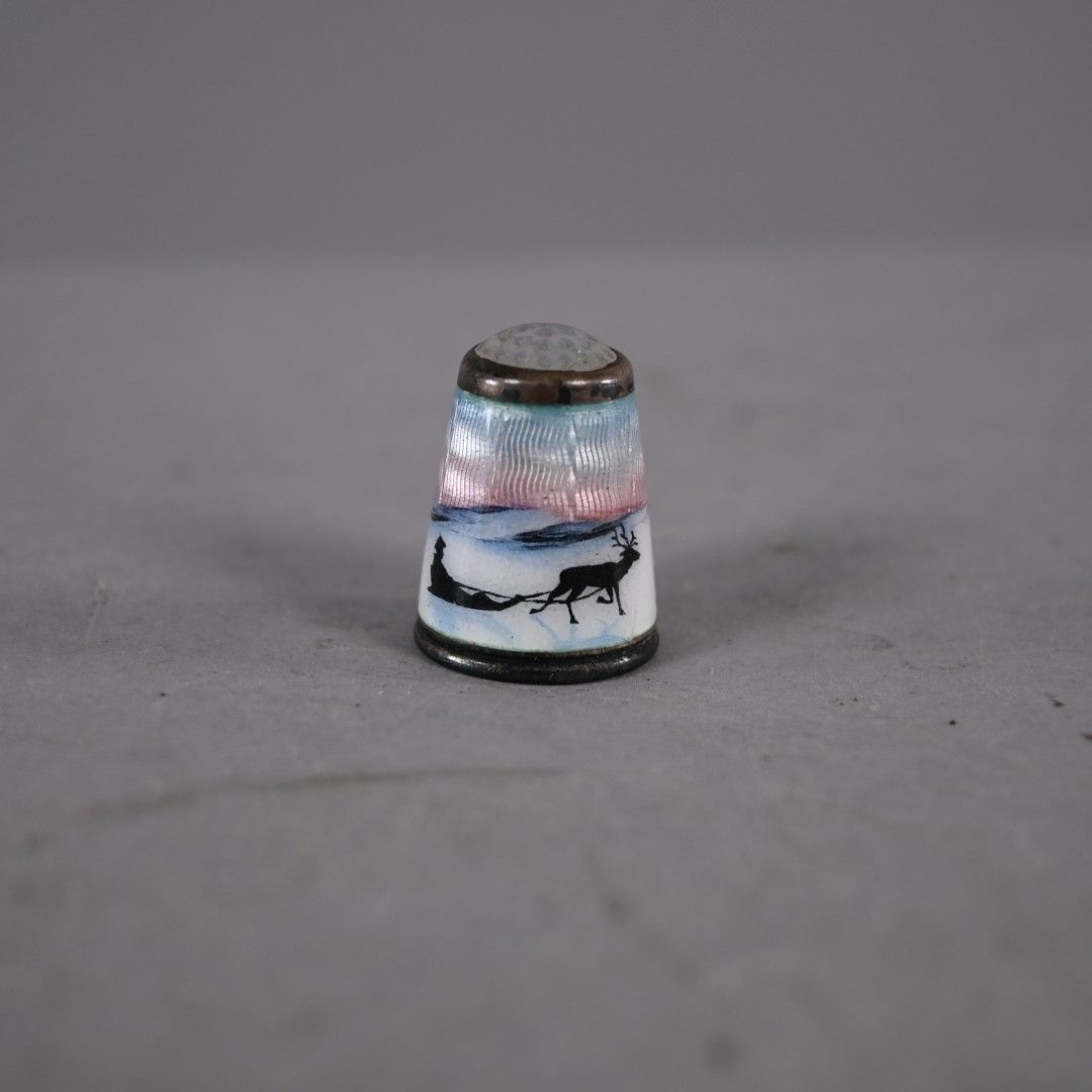 Fingerborg silver o emalj (62101) — Luleå Auktionsverk