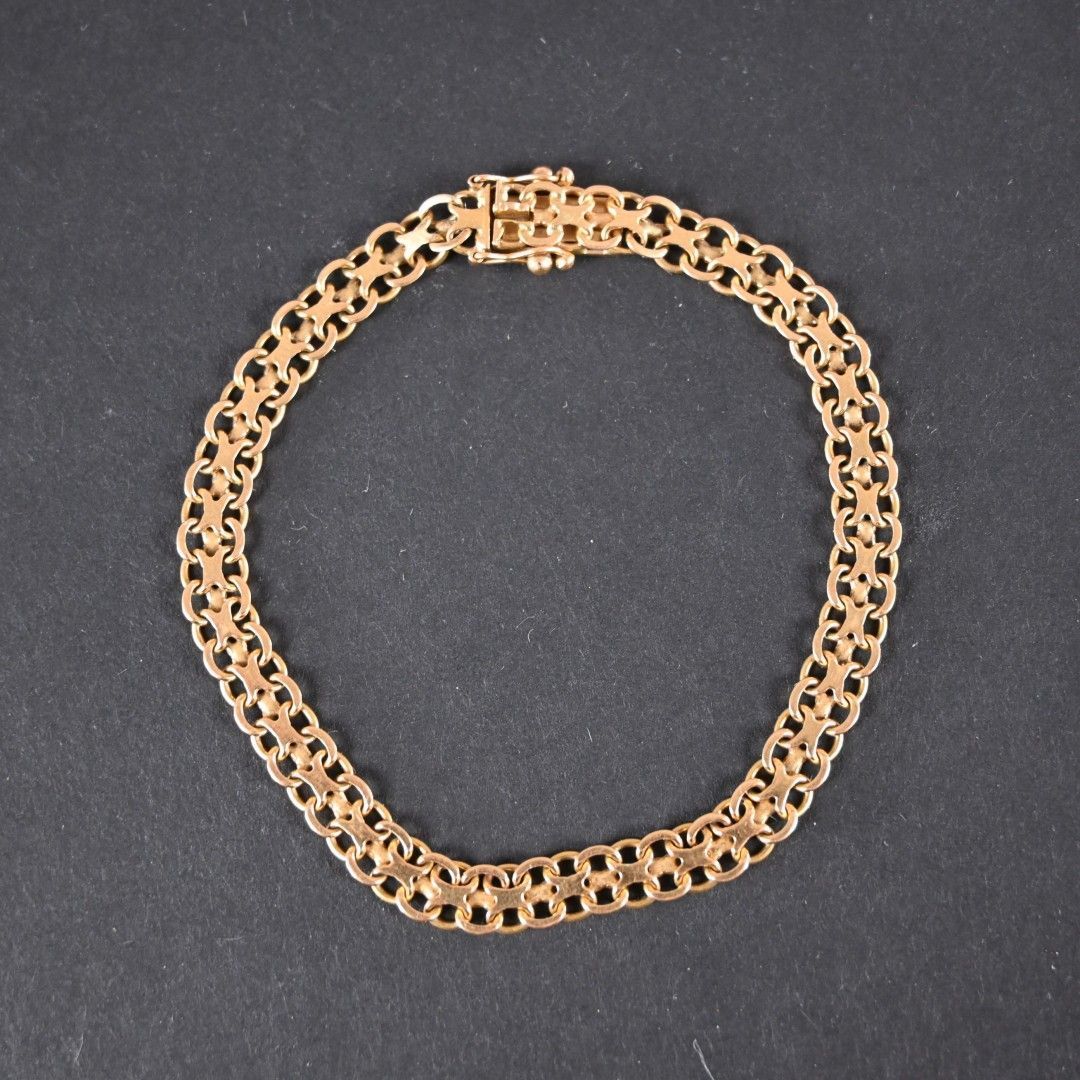 Guldarmband x-länk 18 K (62265) — Luleå Auktionsverk