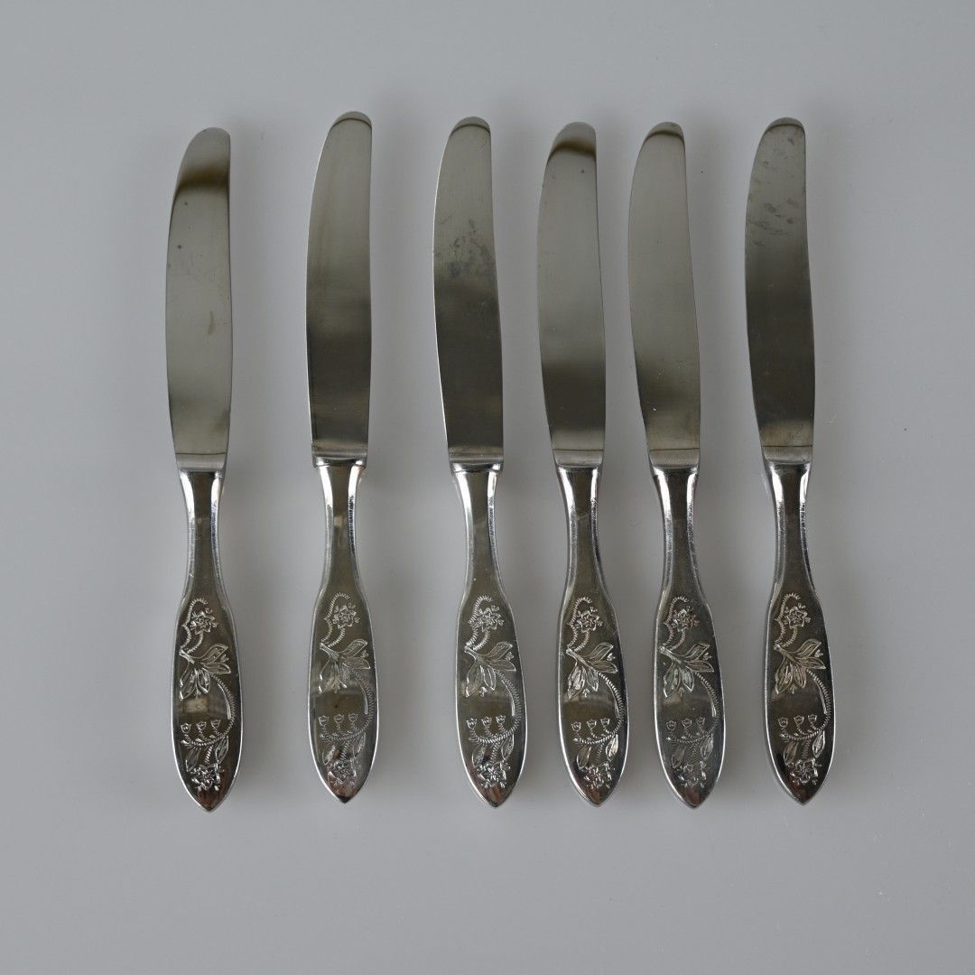 6 knivar silver Tornedal (65873) — Luleå Auktionsverk