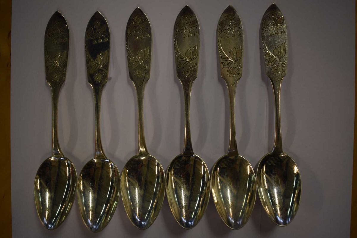 6 skedar silver Tornedal (7989) — Luleå Auktionsverk