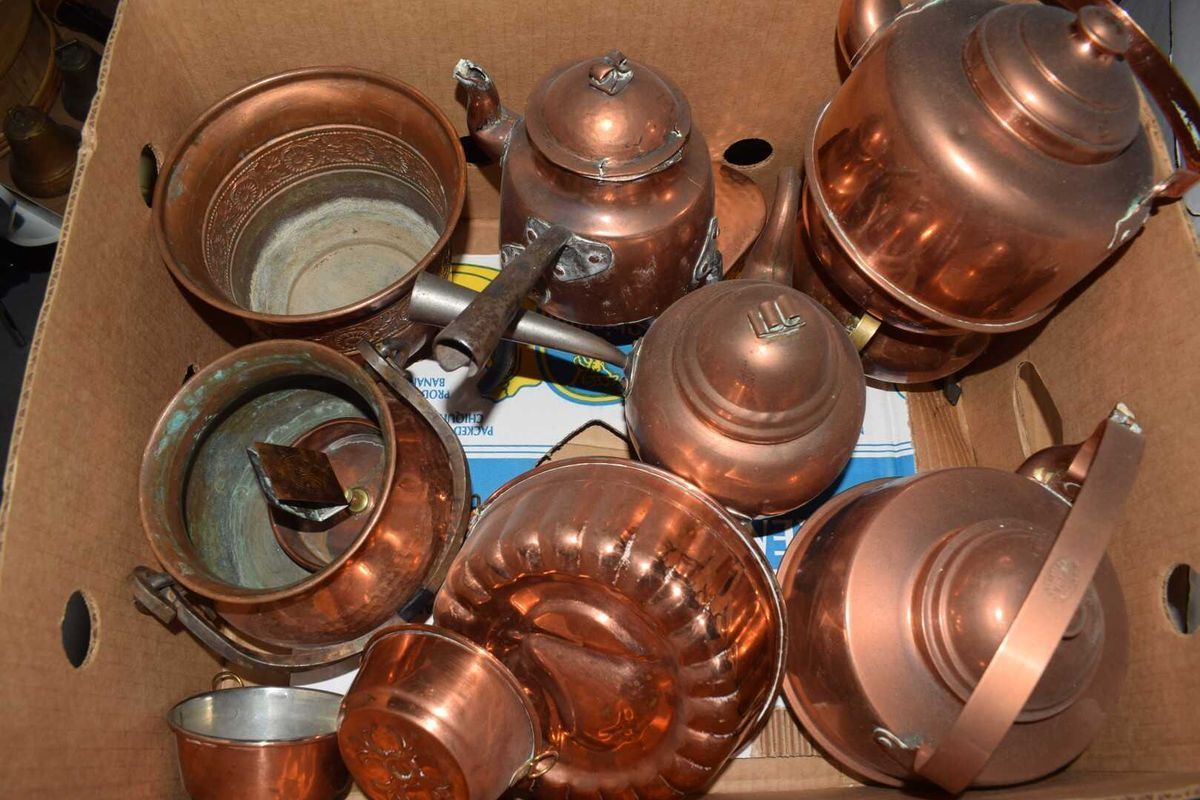 Parti kopparföremål (9885) — Luleå Auktionsverk