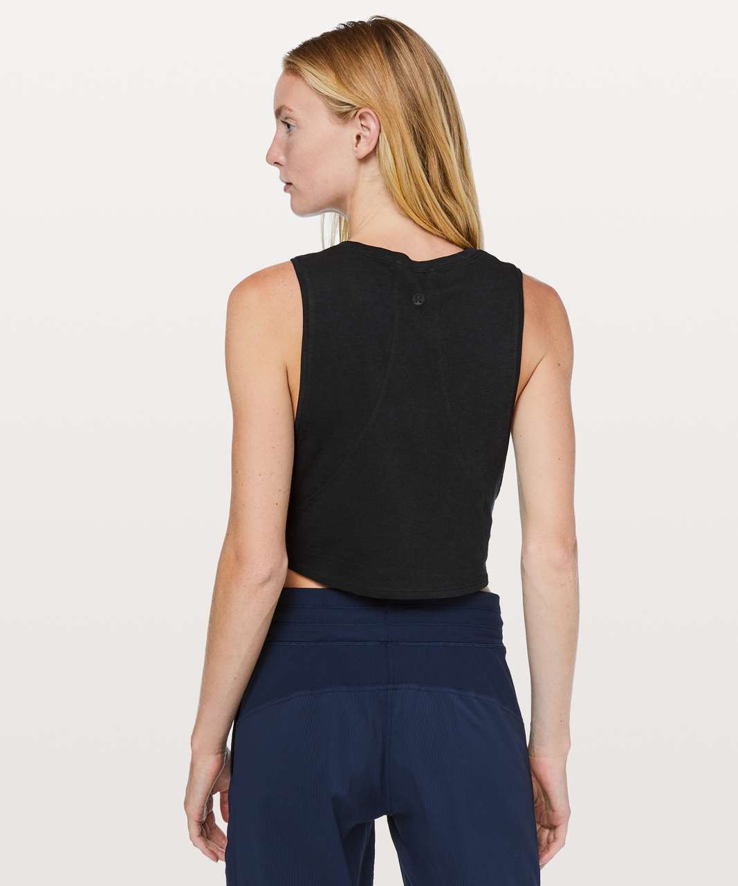 Lululemon Muscle Love Crop Tank Light Black Lulu Fanatics