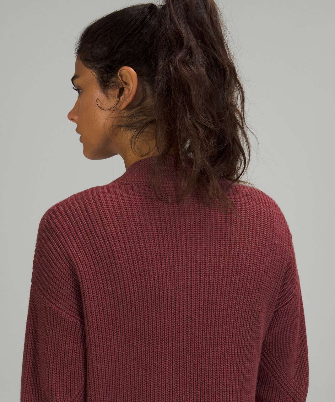 Lululemon Cashlu™ Sweater Wrap Heathered Mulled Wine Lulu Fanatics